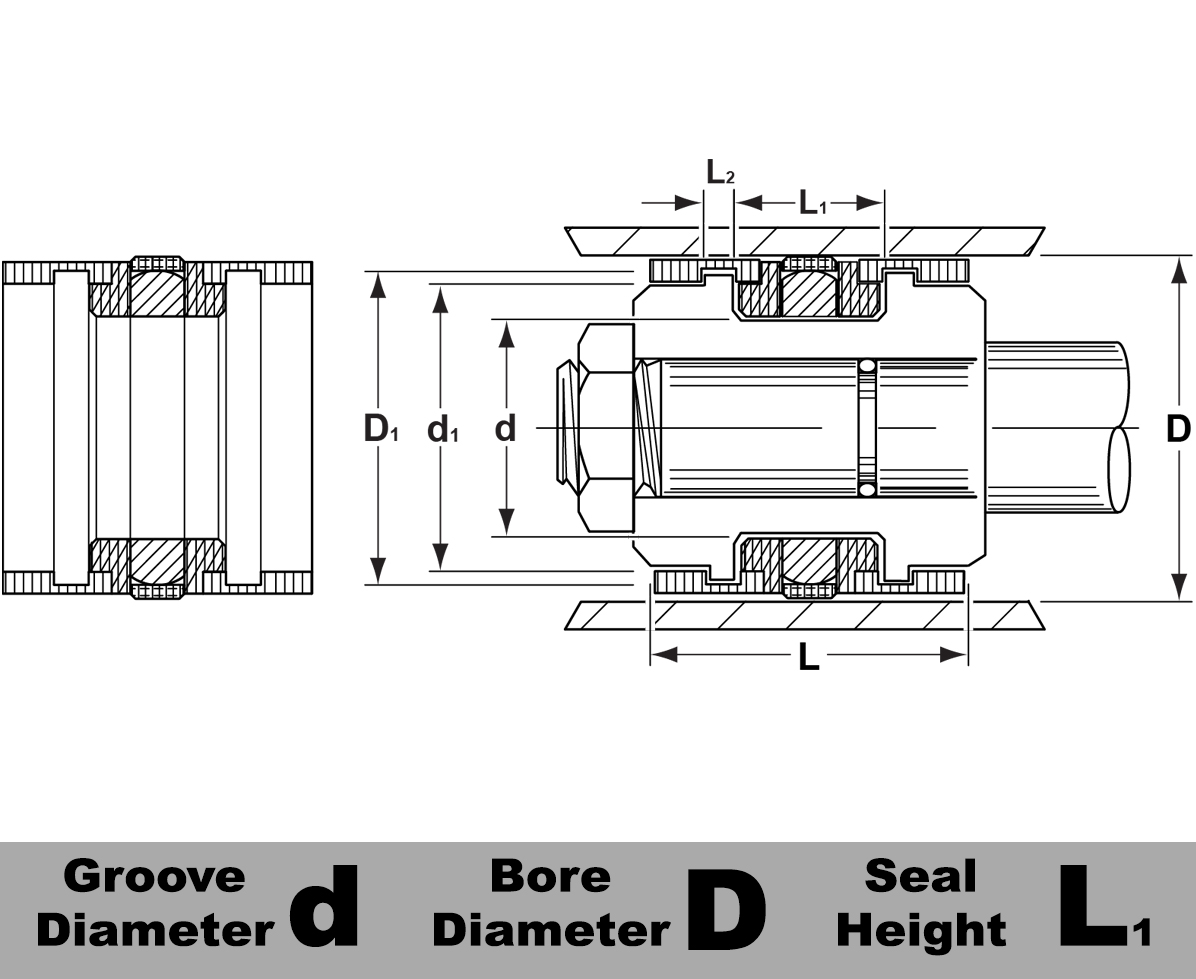 PISTON SEALS Part # GD1KK-140X118X53 | Allegheny York
